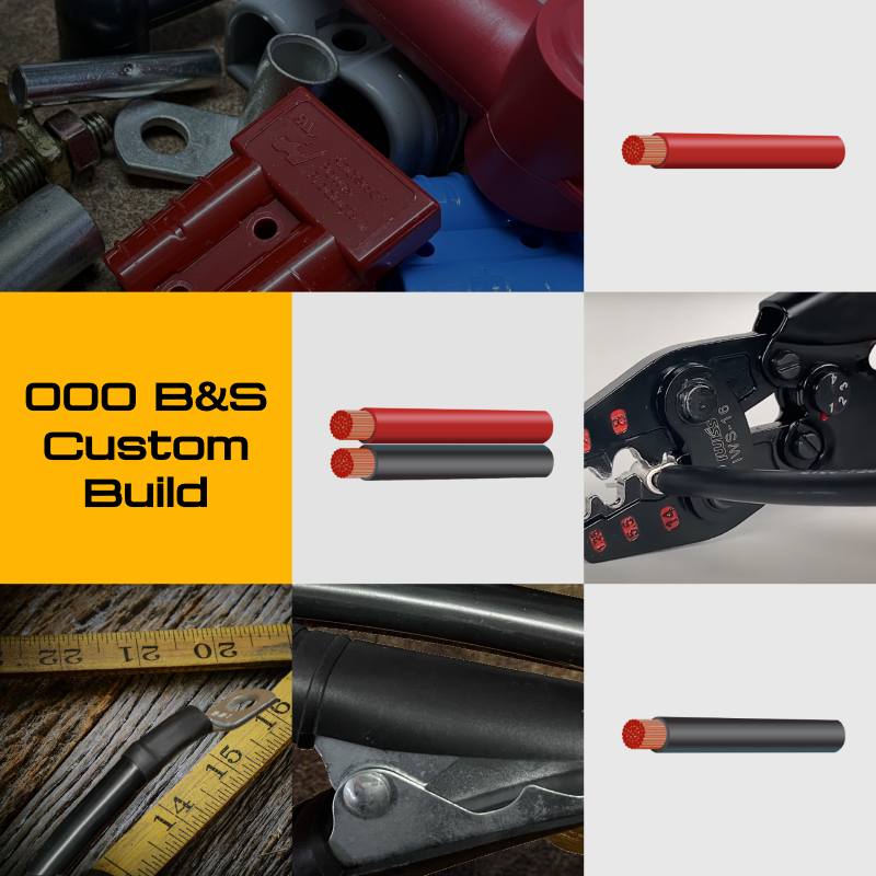000 B&S Custom Built Battery Cables – Custom Power Cables